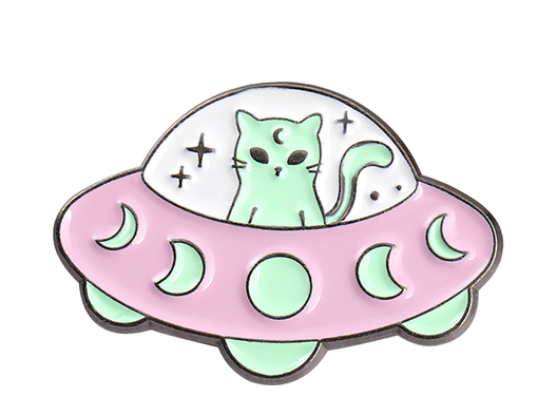 Alien Cat Pin – Funky Pins