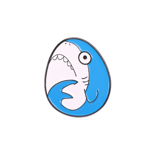 Cute Blue Shark – Funky Pins