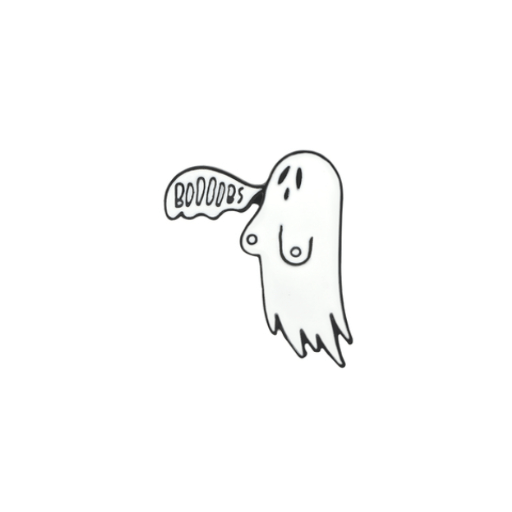 Ghost Boobs Pin Funky Pins